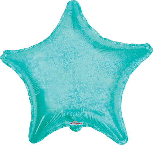 Globo Metálico 22S Holographic Turquesa Caribe Star – Tuksonora