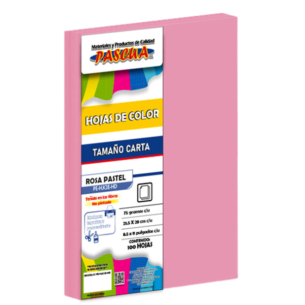 Hojas Colores Pascua C/100 Rosa Pastel – Tuksonora