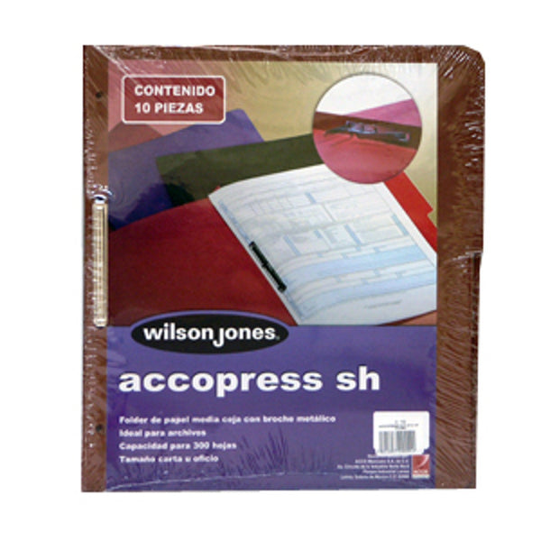 Folder Broche Accopress Carta C/10 Caoba – Tuksonora